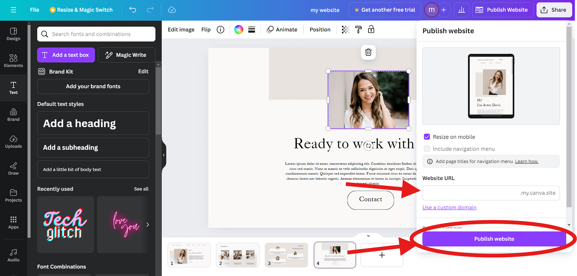 How to Create a Free Website Using Canva: A Step-by-Step Tutorial ...